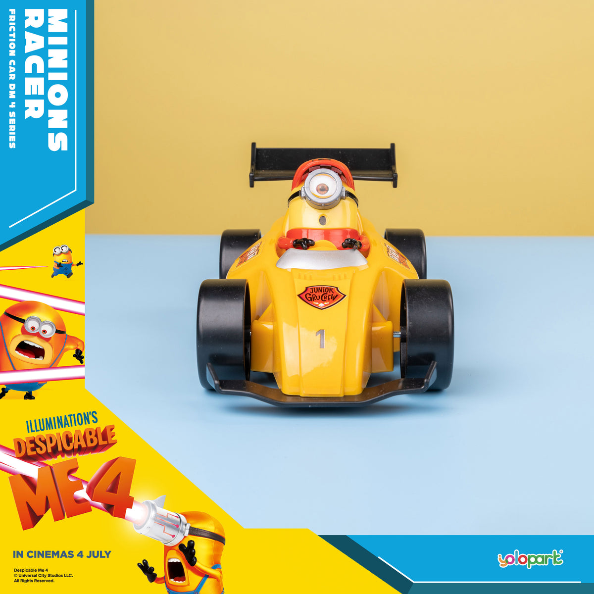 Despicable Me 4 - Friction Car - Minions Racer – Yolopark
