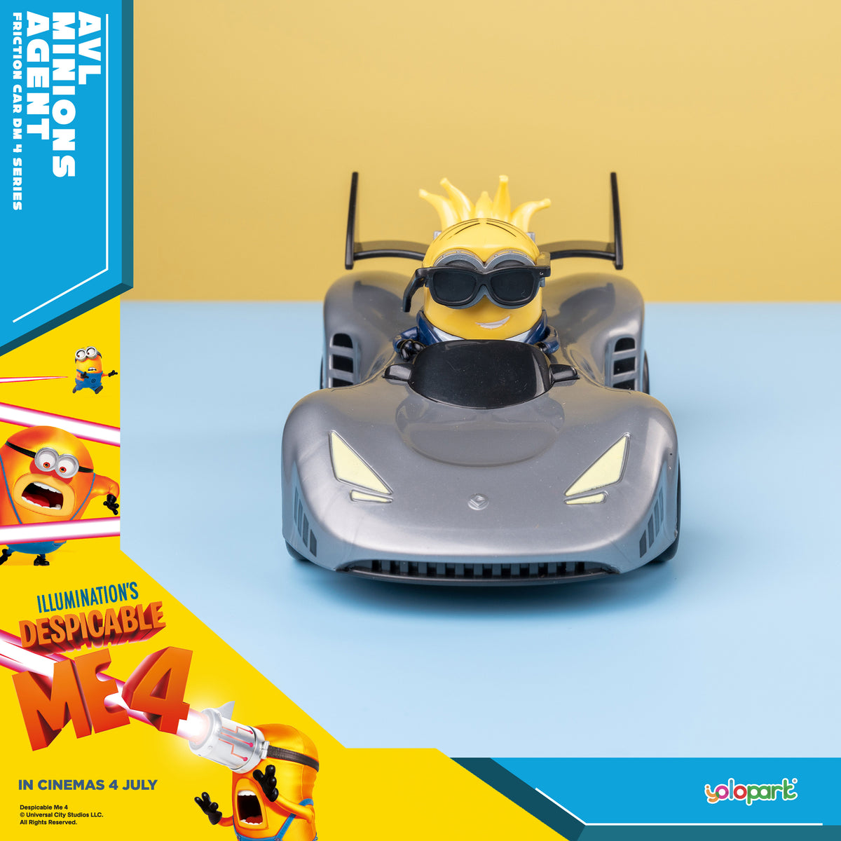 Despicable Me 4 - Friction Car - AVL Minions Agent – Yolopark
