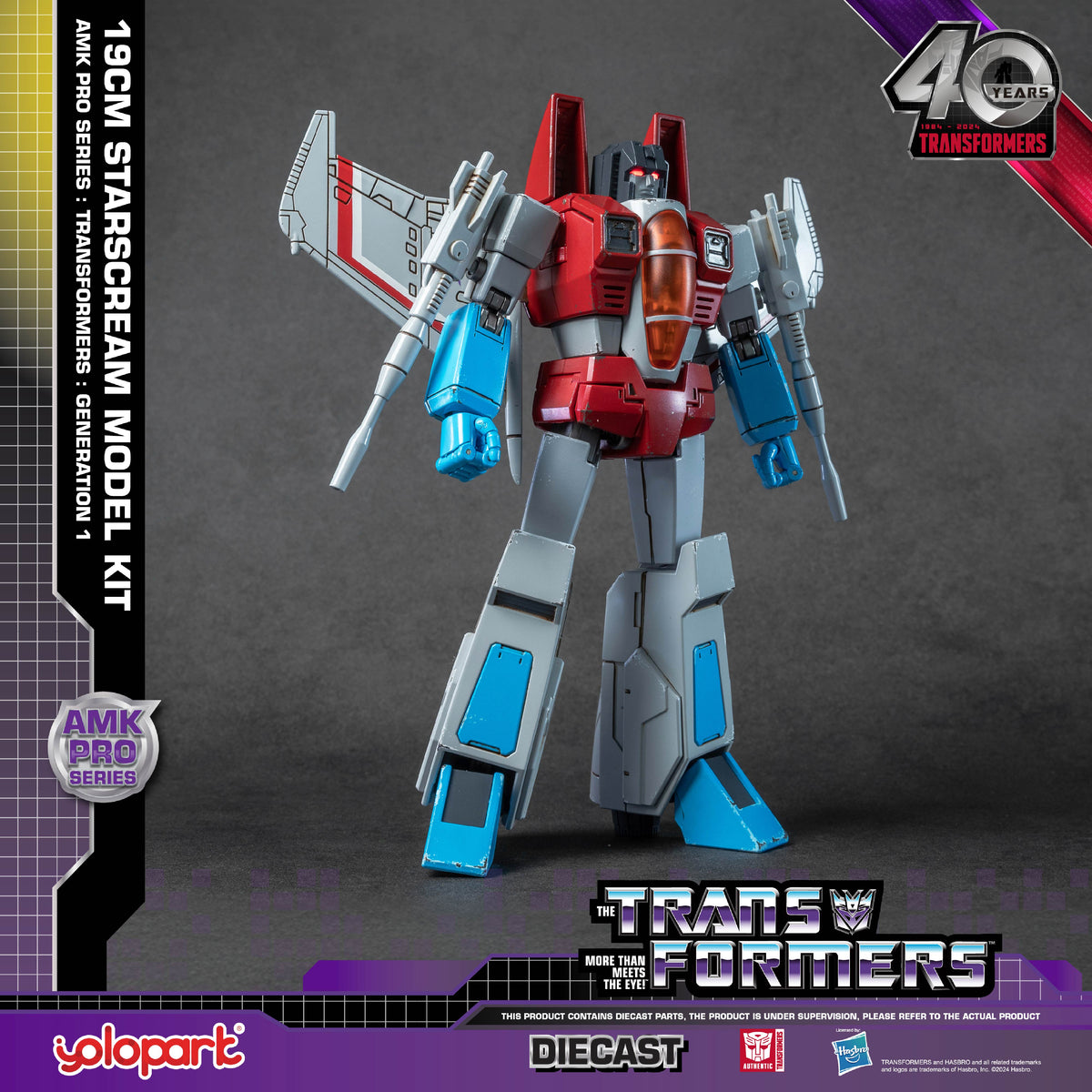 TRANSFORMERS Generation One AMK PRO Series 19cm Starscream Model Kit ...